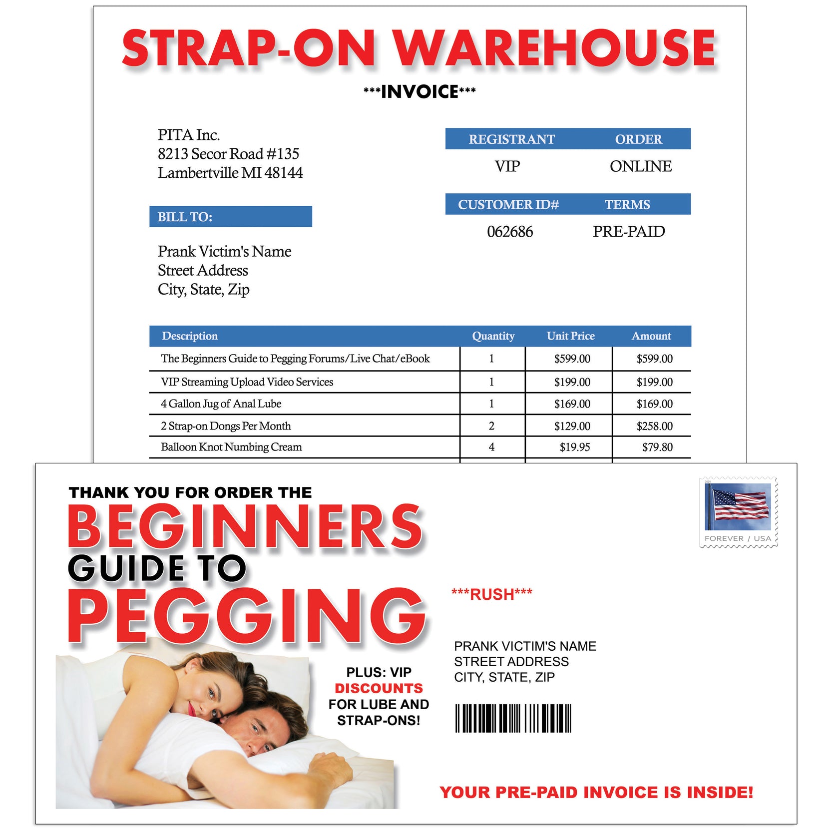 Beginners Guide to Pegging Mail Prank Letter – Design Doggie