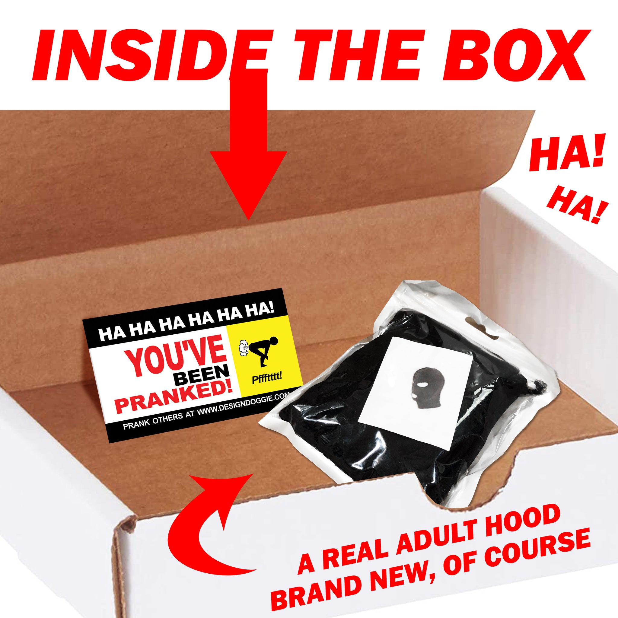 Five-Head Hider Prank Mail – Design Doggie
