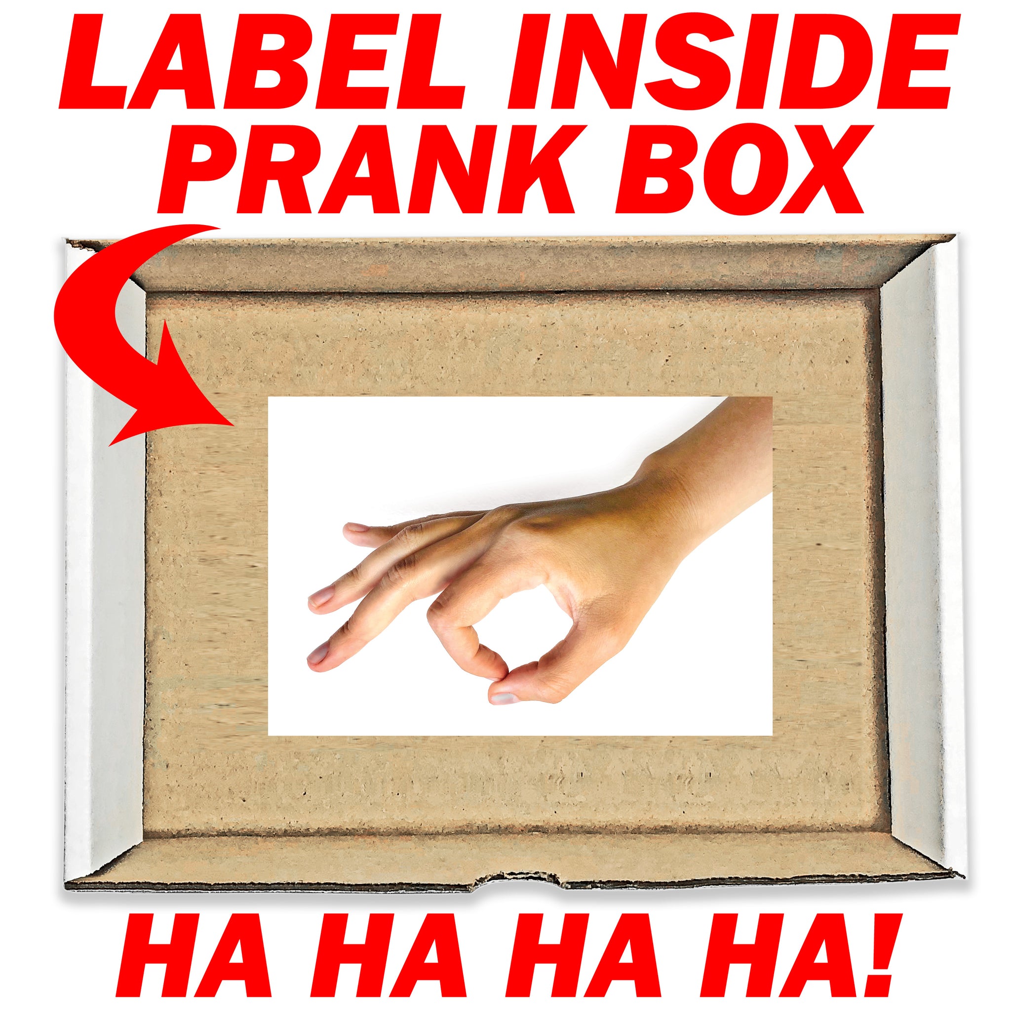 Gotcha! You Looked! Circle Hand Game Surprise Prank Mail – Design Doggie