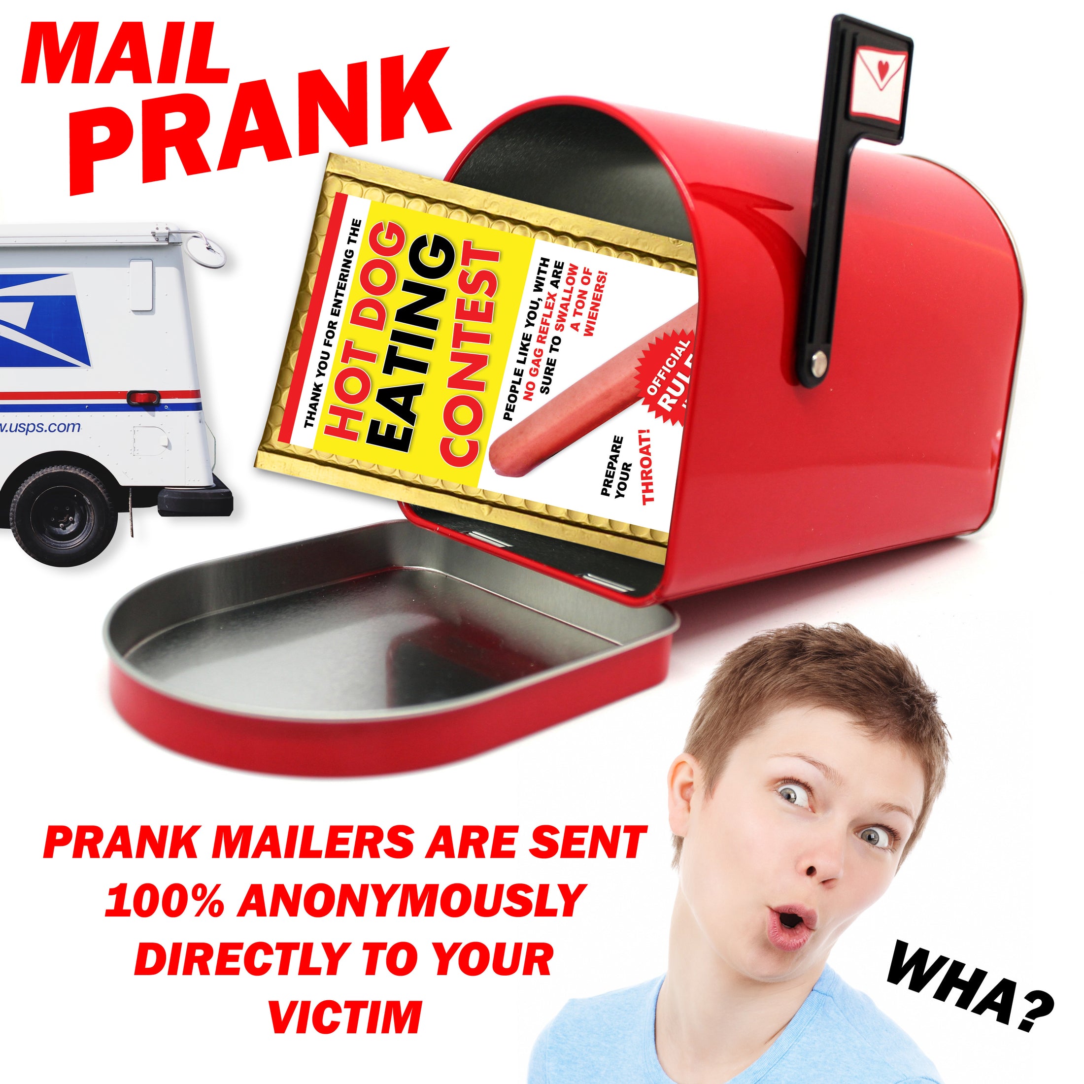 Hot Dog Eating Contest Prank Mail – Design Doggie
