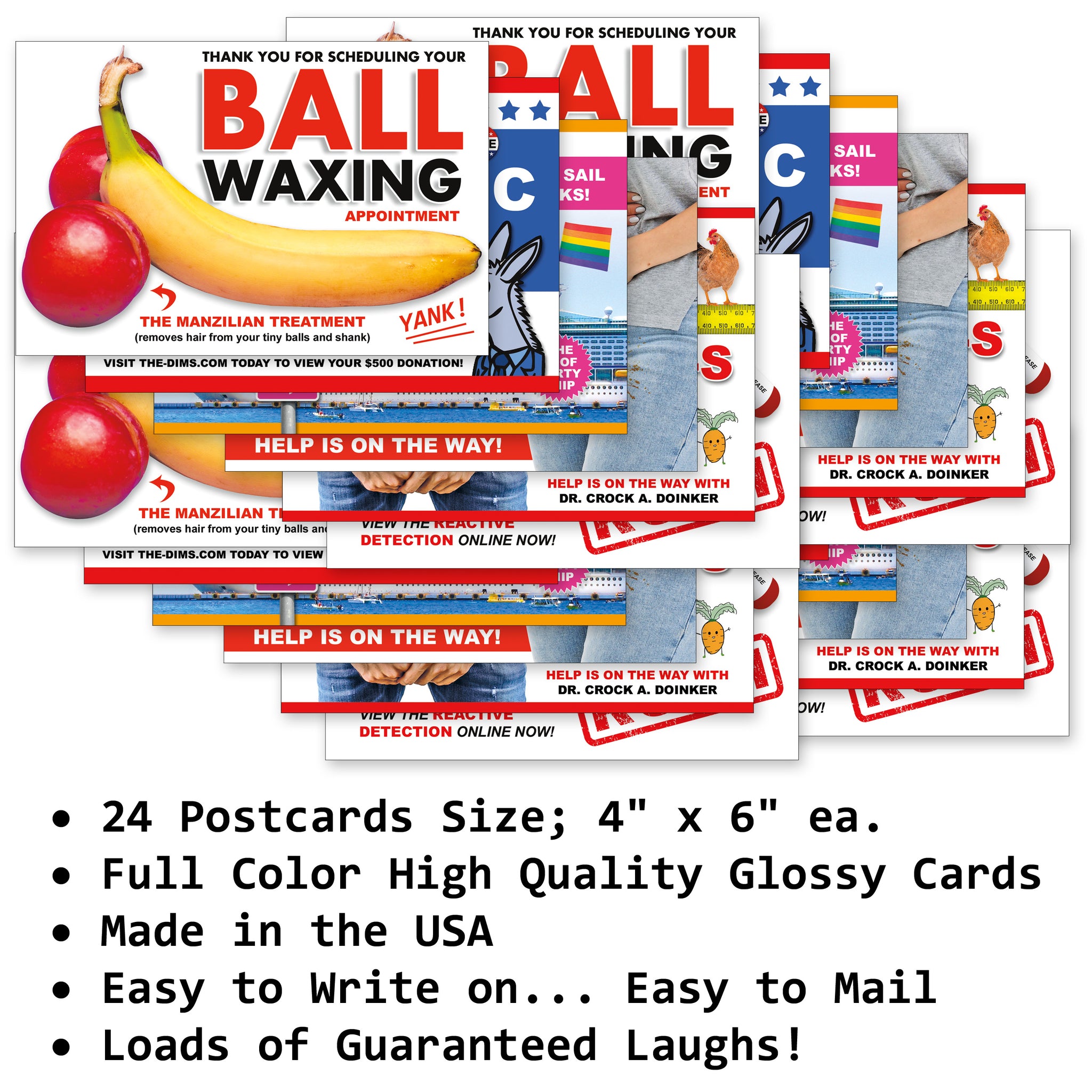 24 Prank Postcards Variety Pack – Design Doggie